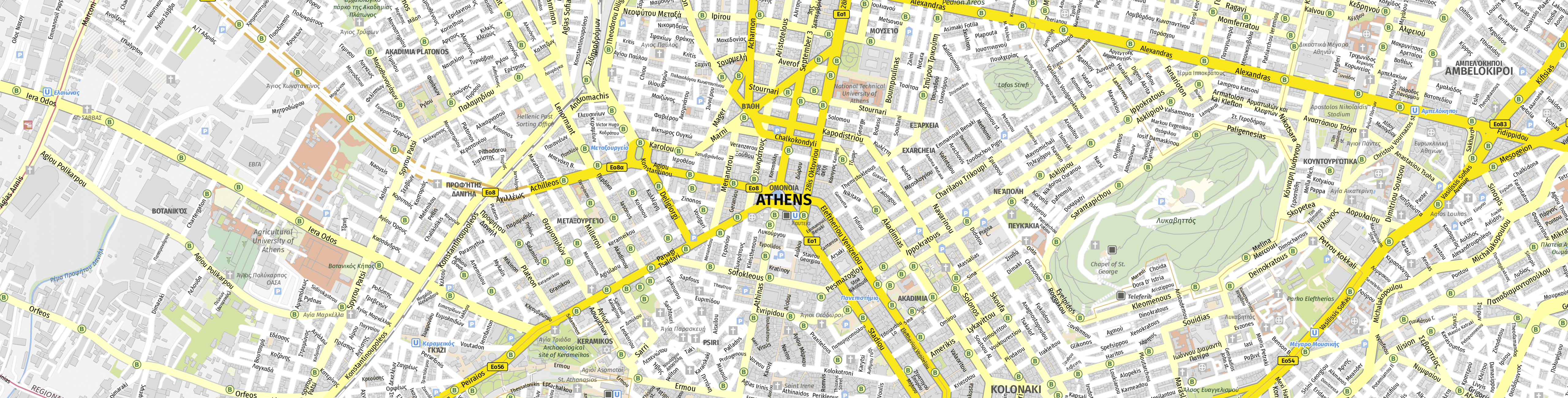 Map Of Athens And Areas Athens, Greece Antique Maps And Prints