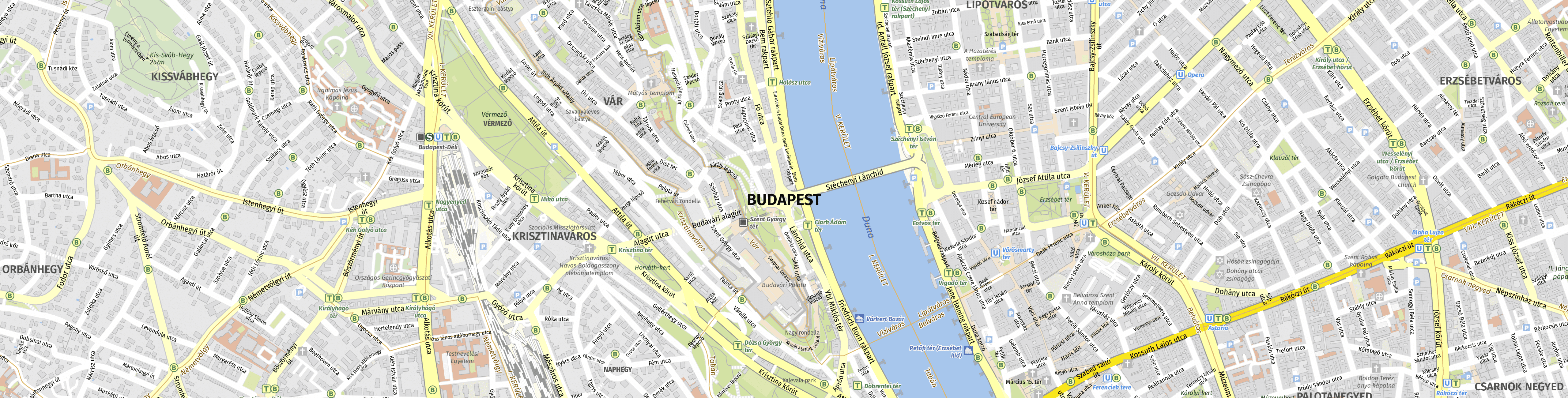Budapest Attractions Map Pdf Free Printable Tourist Map Budapest