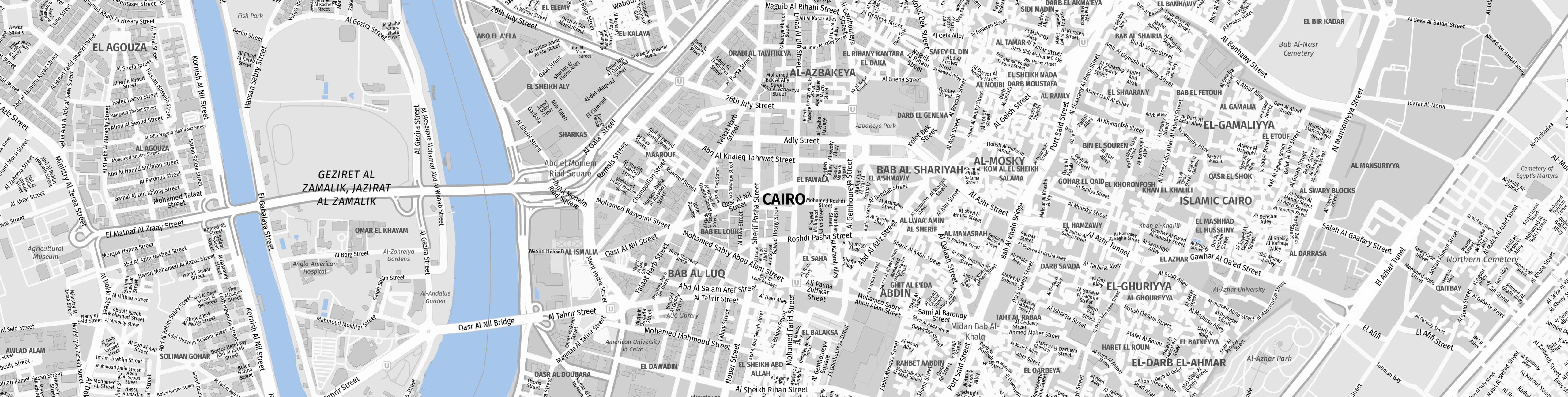Street Map Of Cairo Egypt