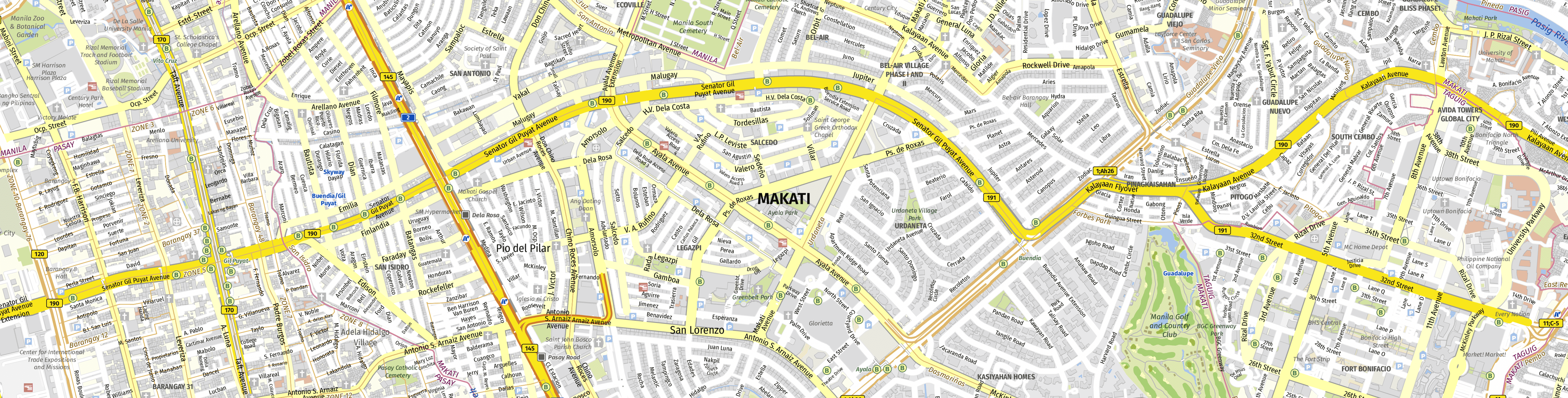 Makati City Road Map