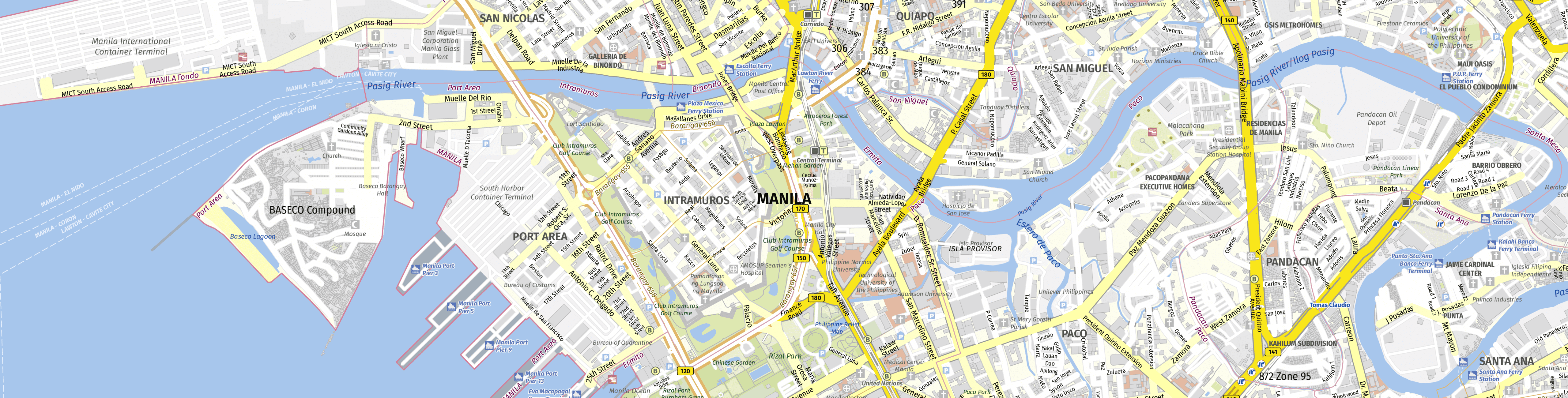 Metro Manila Road Map
