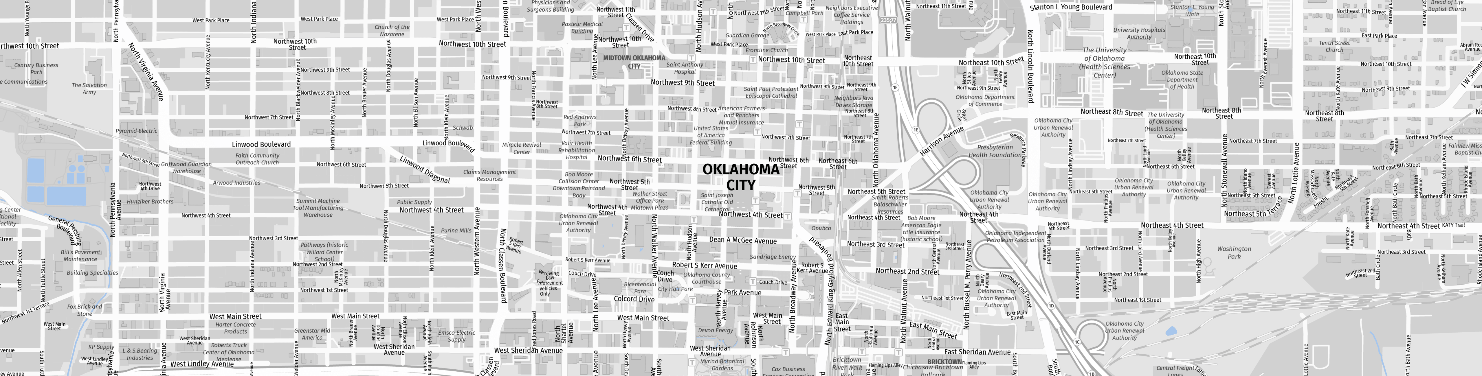 Waverly Street Map Of Oklahoma City Oklahoma City Street Map Etsy