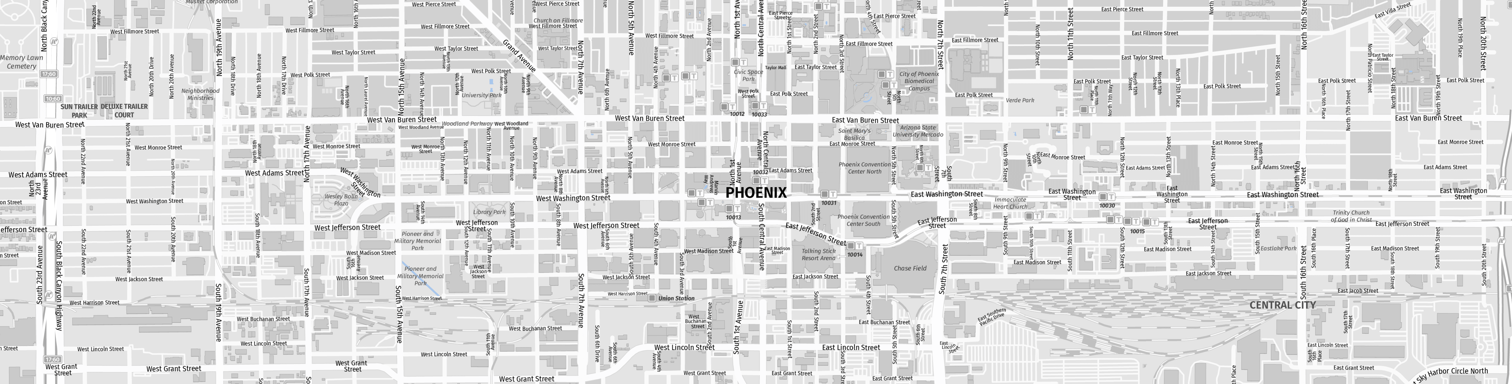 Phoenix Map Free Printable Maps Phoenix Map Print, Street Names